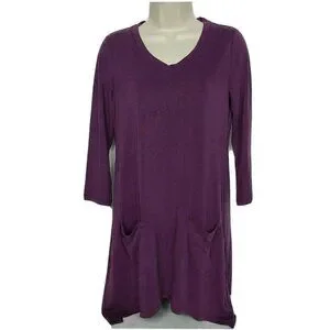 LOGO by Lori Goldstein | Tops | Logo By Lori Goldstein Purple Modal V ...